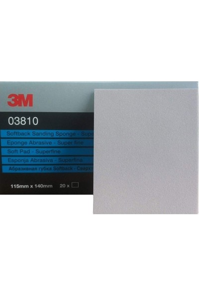 3m 3810 Tabaka Sünger Zımpara Super Fine 115X140MM (1 Adet) 3m 3810 Tabaka Sünger Zımpara Super Fine 115X140MM (1 Adet)