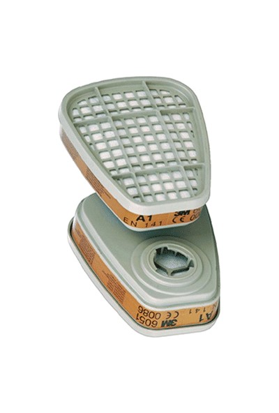3m 6051 A1 Organik Gaz ve Buhar Filtresi (2 Adet)