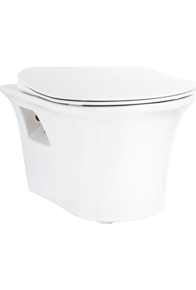 Creavit Moon Asma Klozet Duck Yavaş Kapanan Klozet Kapağı