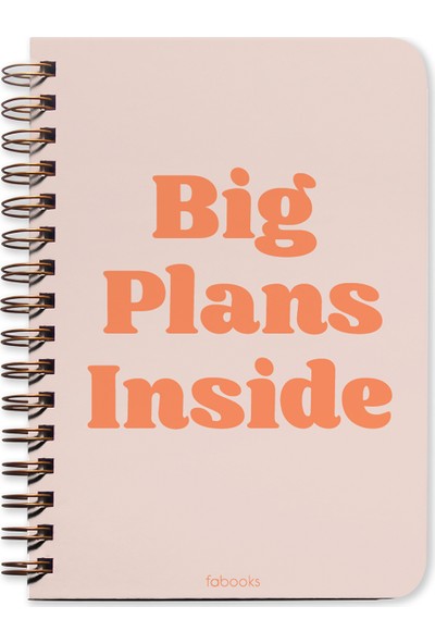 FAbooks Big Plans Inside Süresiz A5 Ajanda 176 Sayfa FAbooks Big Plans Inside Süresiz A5 Ajanda 176 Sayfa