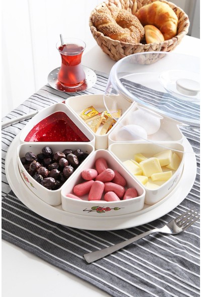 Vip Gross Vipgross 6 Bölmeli Yuvarlak Kahvaltılık Vip Gross Vipgross 6 Bölmeli Yuvarlak Kahvaltılık