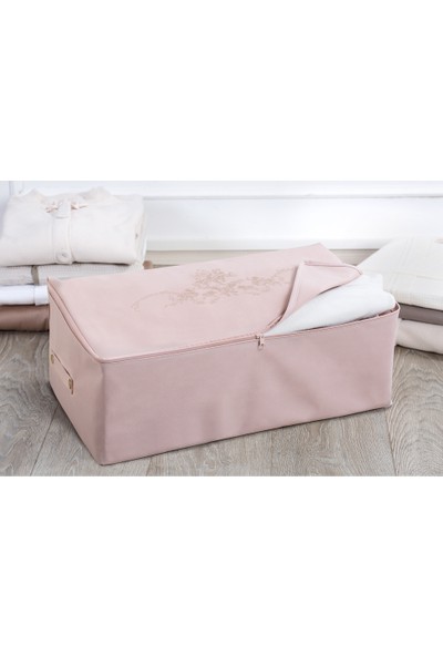 Madame Coco Çiçek Desen Varaklı Hurç - Pudra Madame Coco Çiçek Desen Varaklı Hurç - Pudra