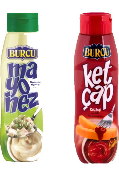 Burcu Ketçap Tatlı 650 gr + Burcu Mayonez 550 gr Burcu Ketçap Tatlı 650 gr + Burcu Mayonez 550 gr