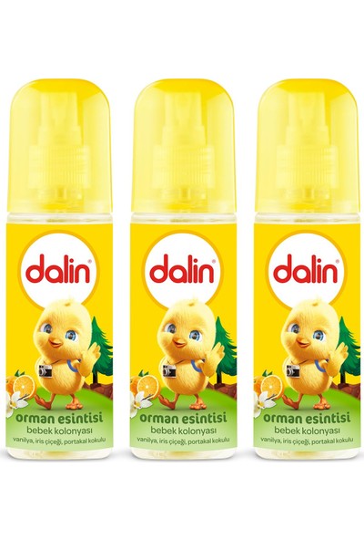 Dalin Bebek Kolonyası Orman Esintisi 150 ml x 3 Adet