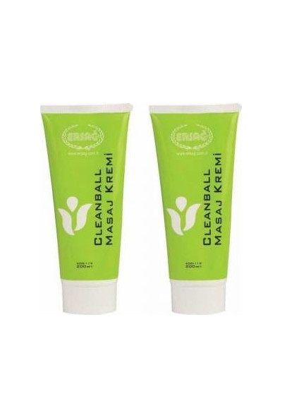 Ersağ Clean Ball Masaj Kremi 2 x 200 ml Ersağ Clean Ball Masaj Kremi 2 x 200 ml