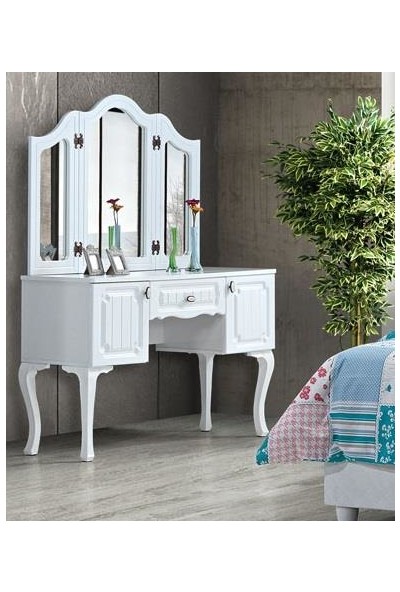 Sivasgözde Country Mdf Çekmeceli Konsol Tuvalet Makyaj Masası ve Ayna Sivasgözde Country Mdf Çekmeceli Konsol Tuvalet Makyaj Masası ve Ayna