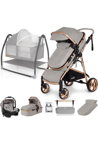 Kiwi 6 In 1 Yeni Doğan Avantaj Paket City Way Travel Sistem Bebek Arabası + Toggy Beşik Kiwi 6 In 1 Yeni Doğan Avantaj Paket City Way Travel Sistem Bebek Arabası + Toggy Beşik