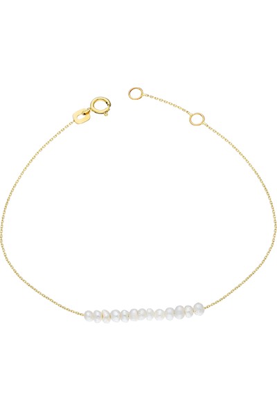 Glorria Altın Incili Sıra Bileklik