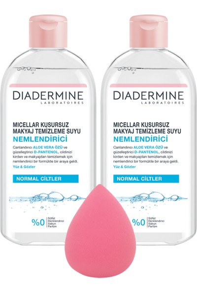 Diadermine Nemlendirici Mıcellar Kusursuz Makyaj Temizleme Suyu 400 ml x 2 Adet +Makyaj Süngeri Diadermine Nemlendirici Mıcellar Kusursuz Makyaj Temizleme Suyu 400 ml x 2 Adet +Makyaj Süngeri