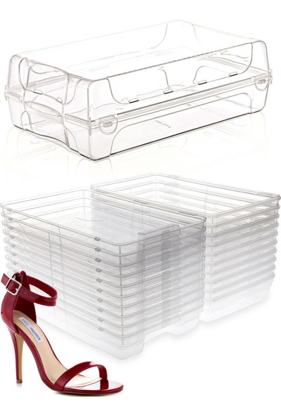 My Nilla Kadın Ayakkabı Saklama Kutusu Şeffaf 31X18X10 10'lu (Ayakkabılık, Organizer, Düzenleyici) My Nilla Kadın Ayakkabı Saklama Kutusu Şeffaf 31X18X10 10'lu (Ayakkabılık, Organizer, Düzenleyici)
