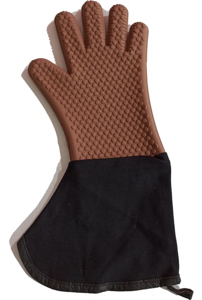 Anti Thermo Isıya Dayanıklı Silikon Tam Boy Yanmaz Fırın Eldiveni 42 cm Anti Thermo Isıya Dayanıklı Silikon Tam Boy Yanmaz Fırın Eldiveni 42 cm