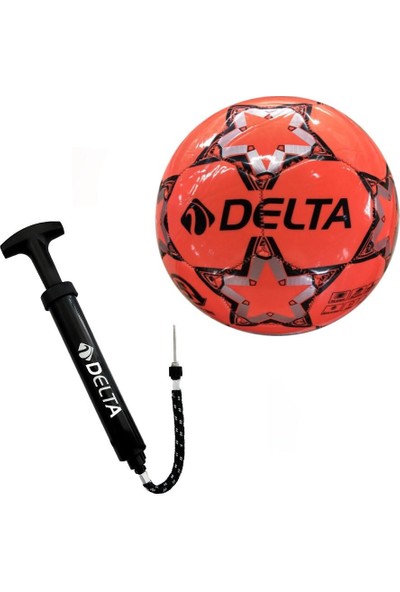 Delta Stapler 5 Futbol Topu + Çok Fonksiyonlu Top Şişirme Pompası