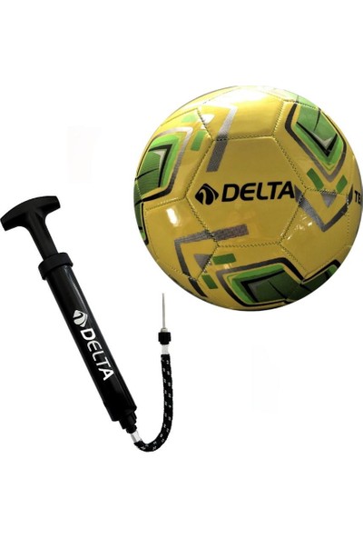 Delta Tempo 5 Numara Dikişli Futbol Topu + Top Pompası