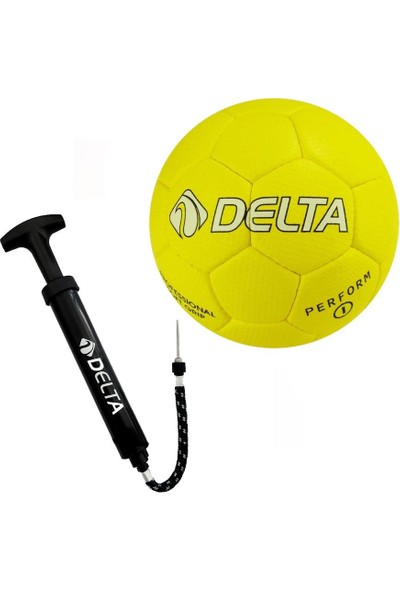 Delta Perform Hentbol Topu No 1 + Fonksiyonel Top Şişirme Pompası Delta Perform Hentbol Topu No 1 + Fonksiyonel Top Şişirme Pompası