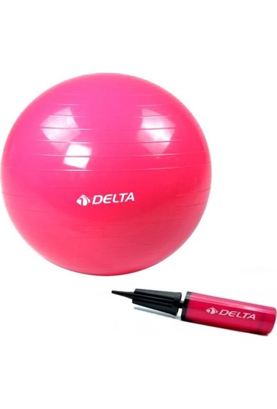 Delta 75 cm Fuşya Deluxe Pilates Topu + 25 cm Pilates Topu Pompası Delta 75 cm Fuşya Deluxe Pilates Topu + 25 cm Pilates Topu Pompası