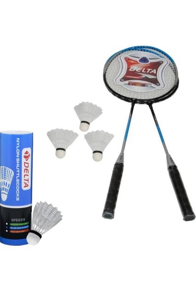 Delta 2 Adet Badminton Raketi 9 Adet Badminton Topu Seti Delta 2 Adet Badminton Raketi 9 Adet Badminton Topu Seti