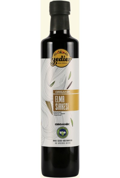 Yedier Organik Elma Sirkesi 500 ml x 3