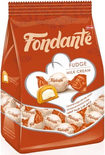 Elvan Fondante Sütlü Fudge 500 gr 1 Poşet
