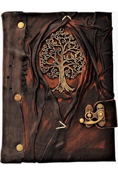 Leathertica Özel Üretim Şık El Yapımı Çizgisiz Dayanıklı Anı Defteri Model Çınar Desenli 340 Sayfa 24 x 17 cm Leathertica Özel Üretim Şık El Yapımı Çizgisiz Dayanıklı Anı Defteri Model Çınar Desenli 340 Sayfa 24 x 17 cm