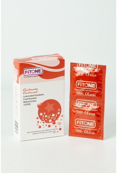 Fitone Noktalı ve Tırtıklı Meyve Kokulu Prezervatif 12'li
