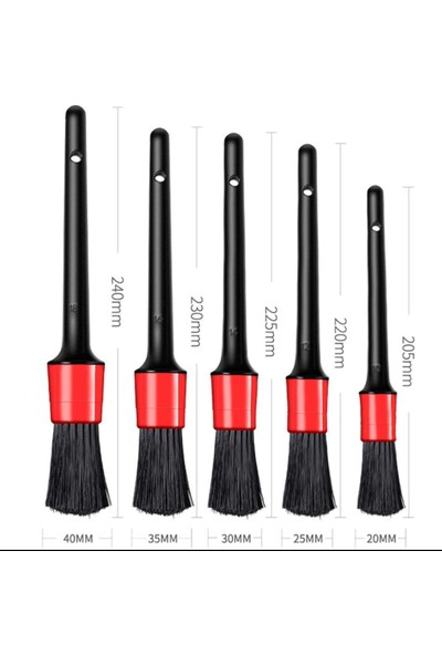 5li Detay Fırçası Temizleme Fırçası