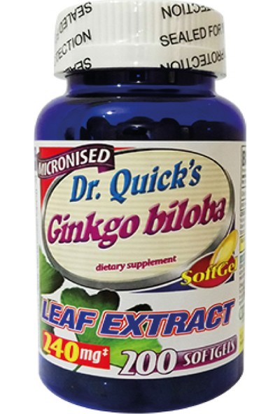 Dr Quicks Ginkgo Biloba 200 Kapsül