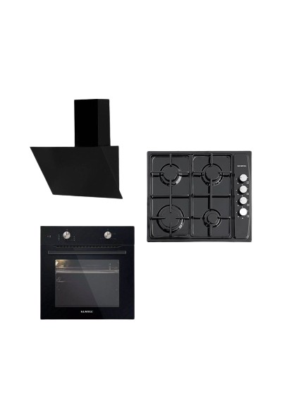 Kumtel Dinamik Siyah Ankastre Set