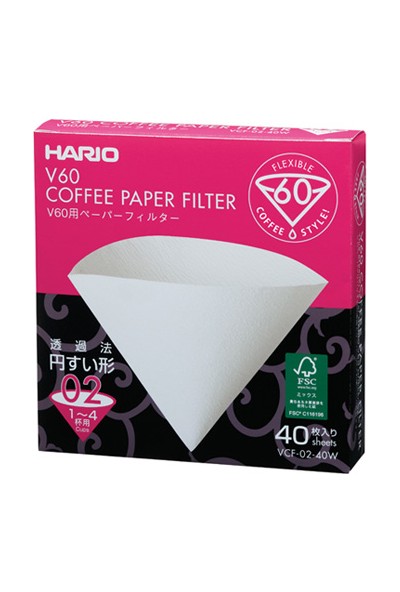 Hario V60 02 Dripper Filtresi - 40 Adet Hario V60 02 Dripper Filtresi - 40 Adet