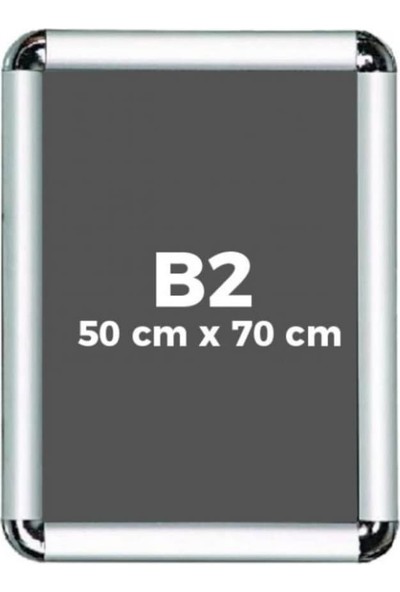 Fitfiyat B2 Alüminyum Rondo Köşe Açılır Kapanır Çerçeve 50 x 70 cm 10 Adet Fitfiyat B2 Alüminyum Rondo Köşe Açılır Kapanır Çerçeve 50 x 70 cm 10 Adet