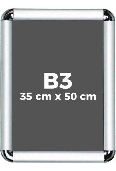 Fitfiyat B3 Alüminyum Rondo Köşe Açılır Kapanır Çerçeve 35 x 50 cm