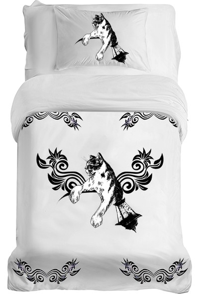 Zümrüt Şaziye Pamuklu Tek Kişilik Nevresim Takımı Zümrüdüanka Serisi