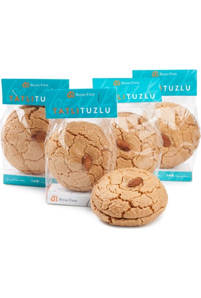 Beyaz Fırın Büyük Acıbadem Kurabiyesi Paketi 4'lü