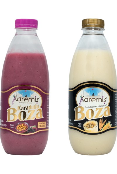 Karemiş Karadurlu Boza 1 lt + Sade Boza 1 lt Karemiş Karadurlu Boza 1 lt + Sade Boza 1 lt