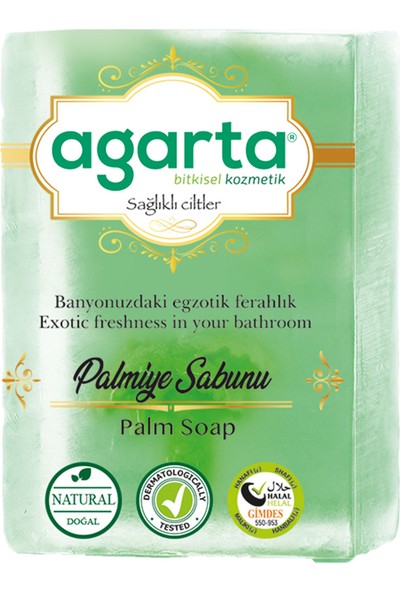 Agarta Doğal El Yapımı Palmiye Sabunu 150 gr Agarta Doğal El Yapımı Palmiye Sabunu 150 gr