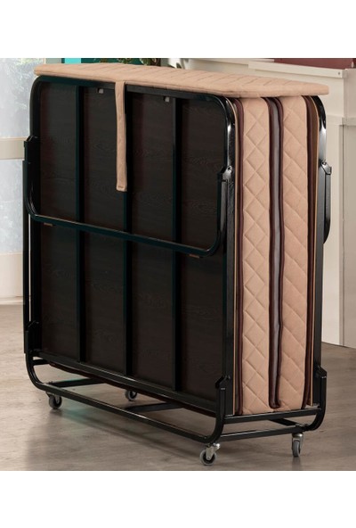 Niron Supreme Çift Kişilik Lüks Katlanır Sert Yaysız Yatak ve Somya Karyola 120x200 Niron Supreme Çift Kişilik Lüks Katlanır Sert Yaysız Yatak ve Somya Karyola 120x200