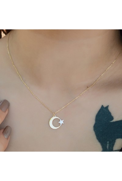 Ayyıldız Kuyumculuk Kadın Ayyıldız Altın Kolye