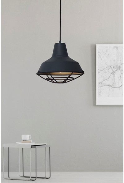 Luzarana Case Antrasit Telli Tekli Tasarım Sarkıt Avize