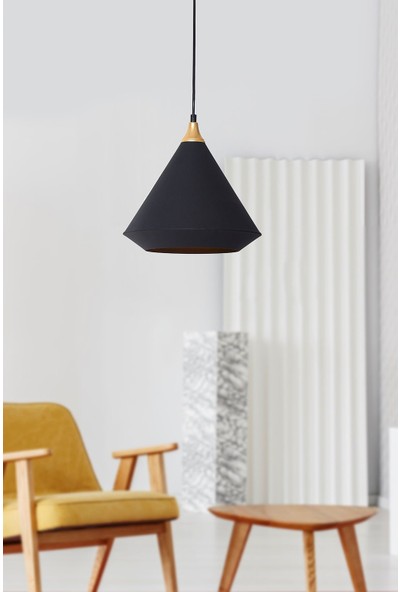 Luzarana Tomy Siyah Sarı Tasarım Tekli Lüx Sarkıt Avize Luzarana Tomy Siyah Sarı Tasarım Tekli Lüx Sarkıt Avize