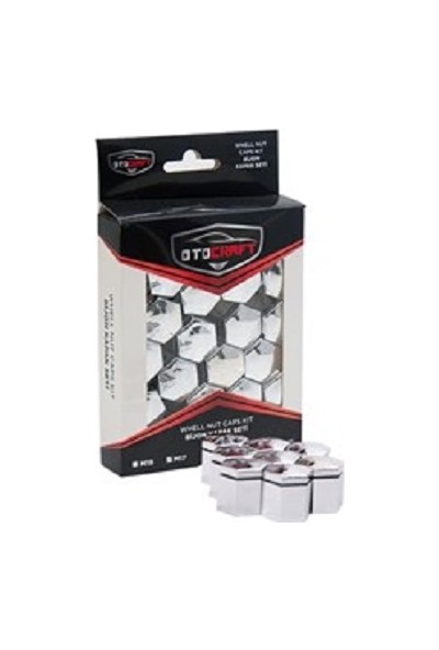 Oto Craft Bijon Kapağı 19MM Krom Renk 20 Adet Oto Craft Bijon Kapağı 19MM Krom Renk 20 Adet