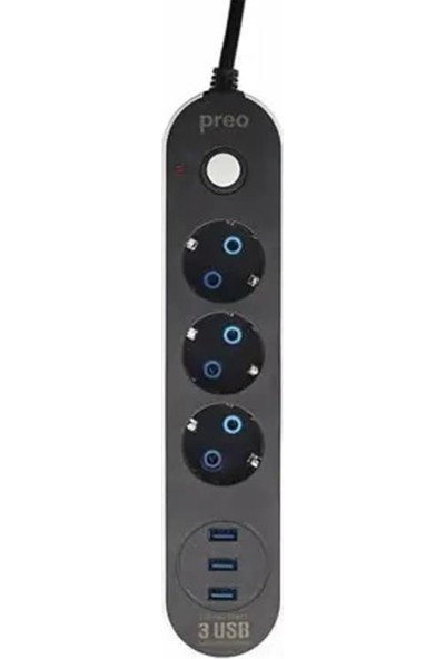 Preo Sım 28 My Power 3 Xusb + 3 'lü Akım Korumalı Priz Preo Sım 28 My Power 3 Xusb + 3 'lü Akım Korumalı Priz