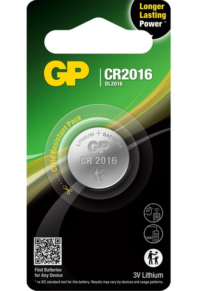 GP CR2016 Kod Kumanda Pili 103364 GP CR2016 Kod Kumanda Pili 103364
