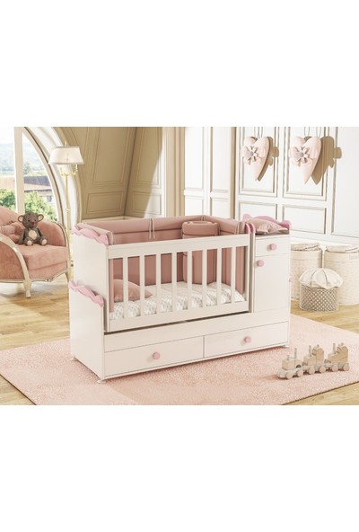 Afillibebek Bby 890 Babysun Büyüyen Beşik 60 x 165 cm - Pembe