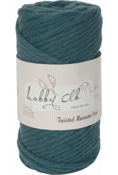 Hobby Clb Pamuk Makrome İpi - Taranabilir - 75 m- 4 mm Hobby Clb Pamuk Makrome İpi - Taranabilir - 75 m- 4 mm