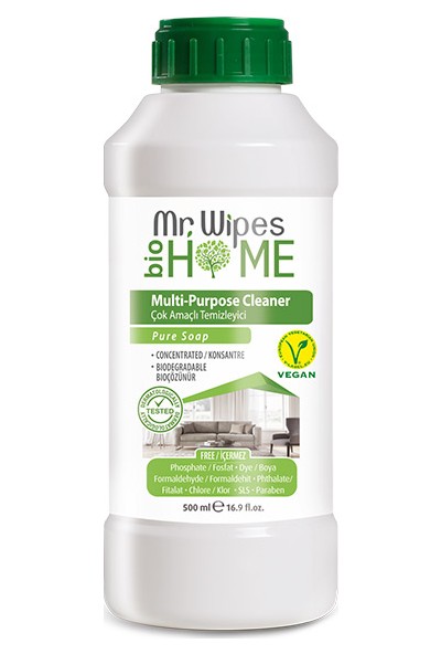 Farması Mr Wıpes Konsantre Çok Amaçlı Temizleyici - Beyaz Sabun Kokulu 500 ml