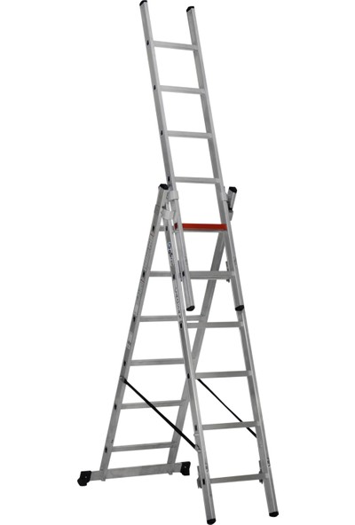 Çağsan 3x6 Basamaklı Üç Parçalı Çok Amaçlı Merdiven (TS6160)