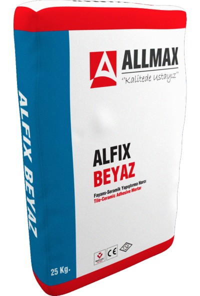 Allmax Alfix Fayans Yapıştırıcı Beyaz 25 kg Allmax Alfix Fayans Yapıştırıcı Beyaz 25 kg