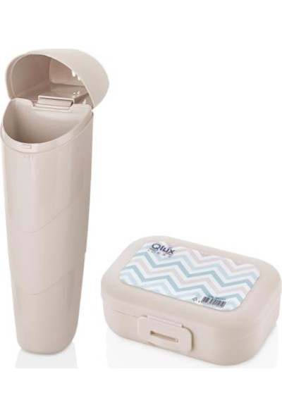 Qlux Seyahat Seti 2'li Set Fildişi L-00701-F1 Qlux Seyahat Seti 2'li Set Fildişi L-00701-F1