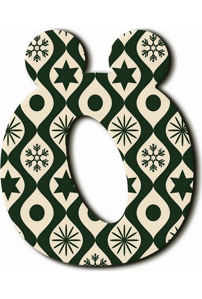 Wuw Ö Harfli Etnik Desenli Magnet