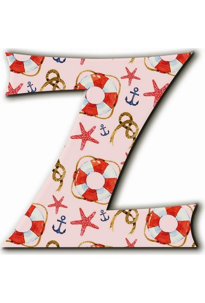 Wuw Z Harfli Marine Desenli Magnet