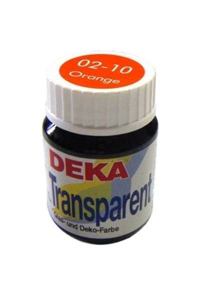 Deka 02-10 Transparent Cam Boyası Turuncu 25 ml Deka 02-10 Transparent Cam Boyası Turuncu 25 ml